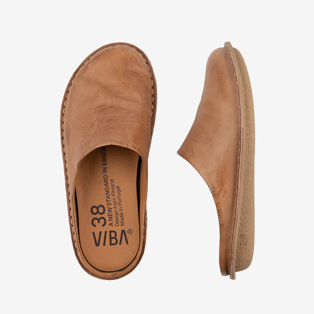 ROMA Leather Fawn Tan – VIBAe Australia